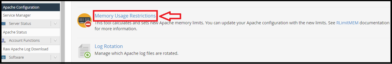 How To Configure Apache RLimits via WHM Interface