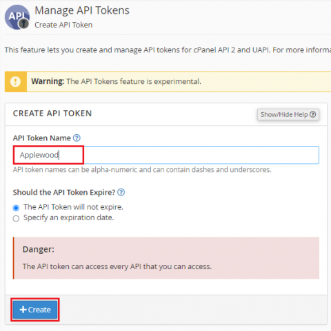 How to Manage API Tokens Using cPanel